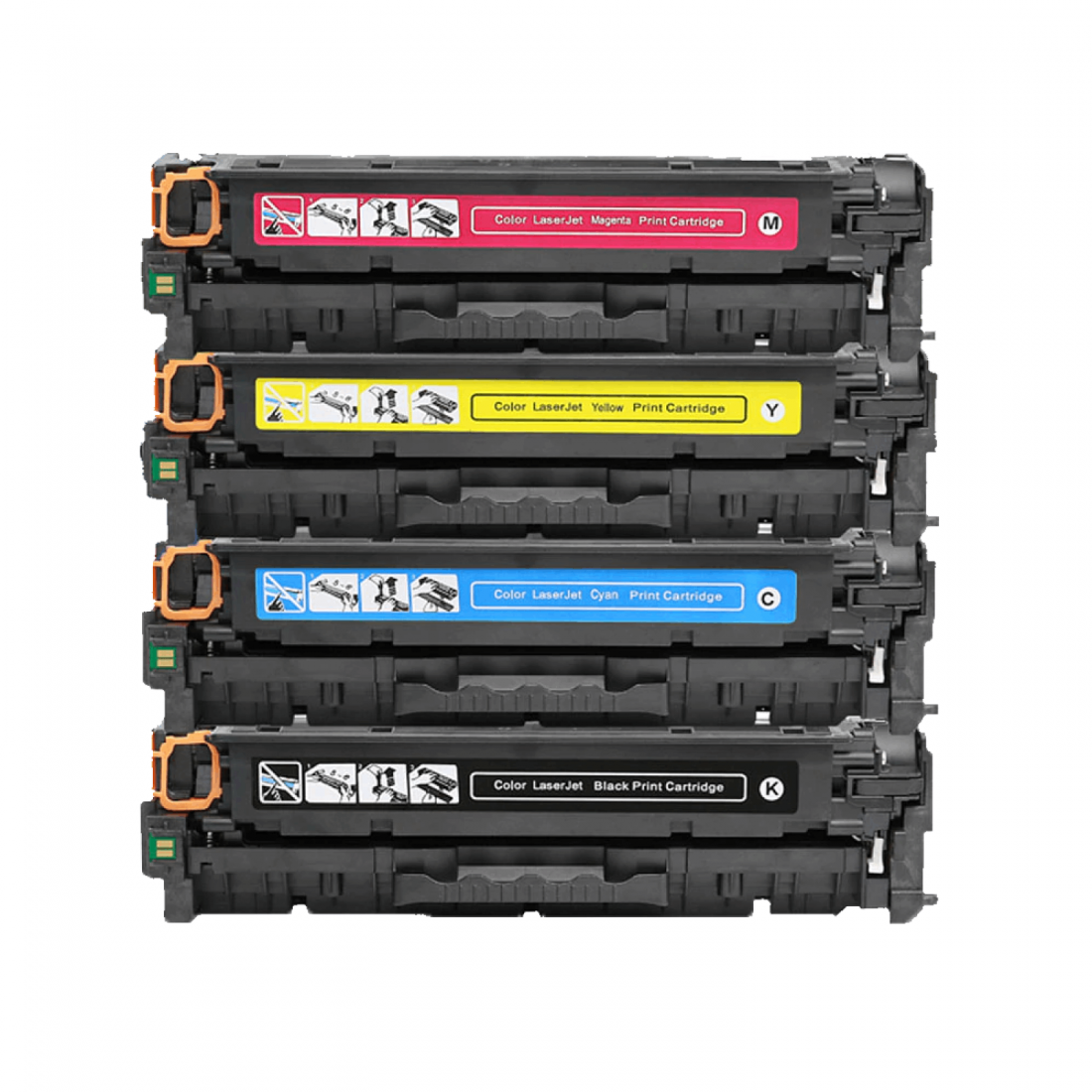 HP 305A / CE410A / CE411A / CE412A / CE413A TONER CARTRIDGE COMPATIBLE ...